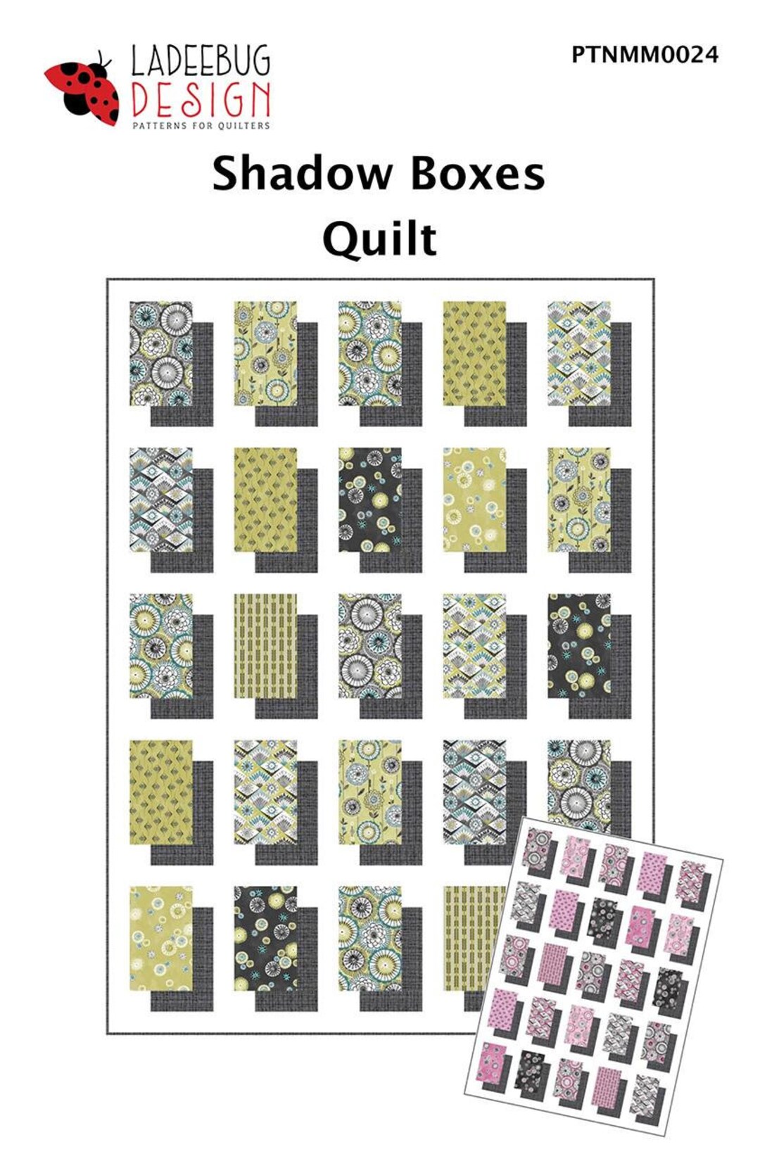 Shadow Boxes Quilt Quilting Pattern, From Ladeebug Designs BRAND NEW ...