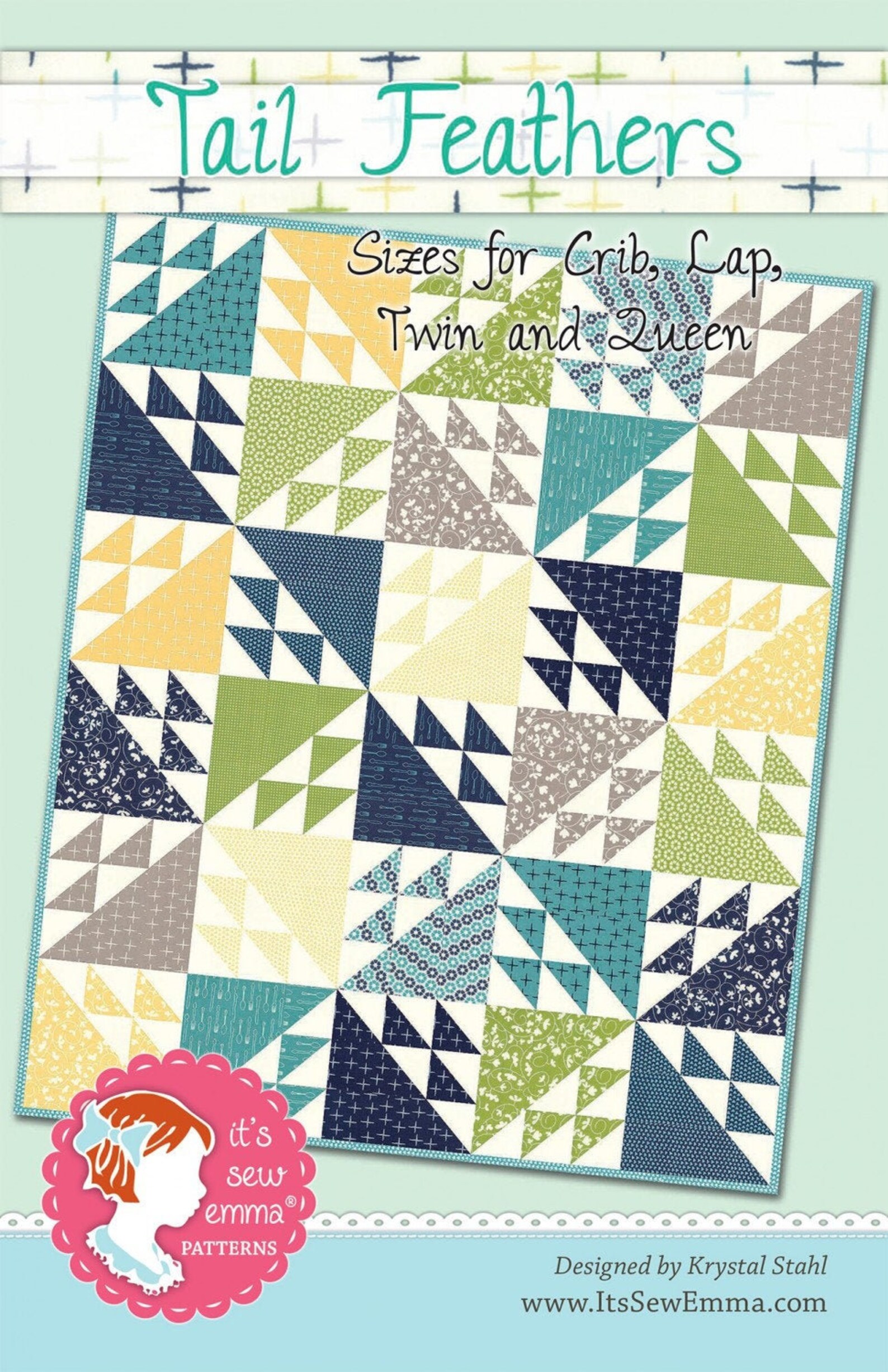 Tail Feathers Quilt Quilting Pattern, by Krystal Stahl, From It's Sew ...