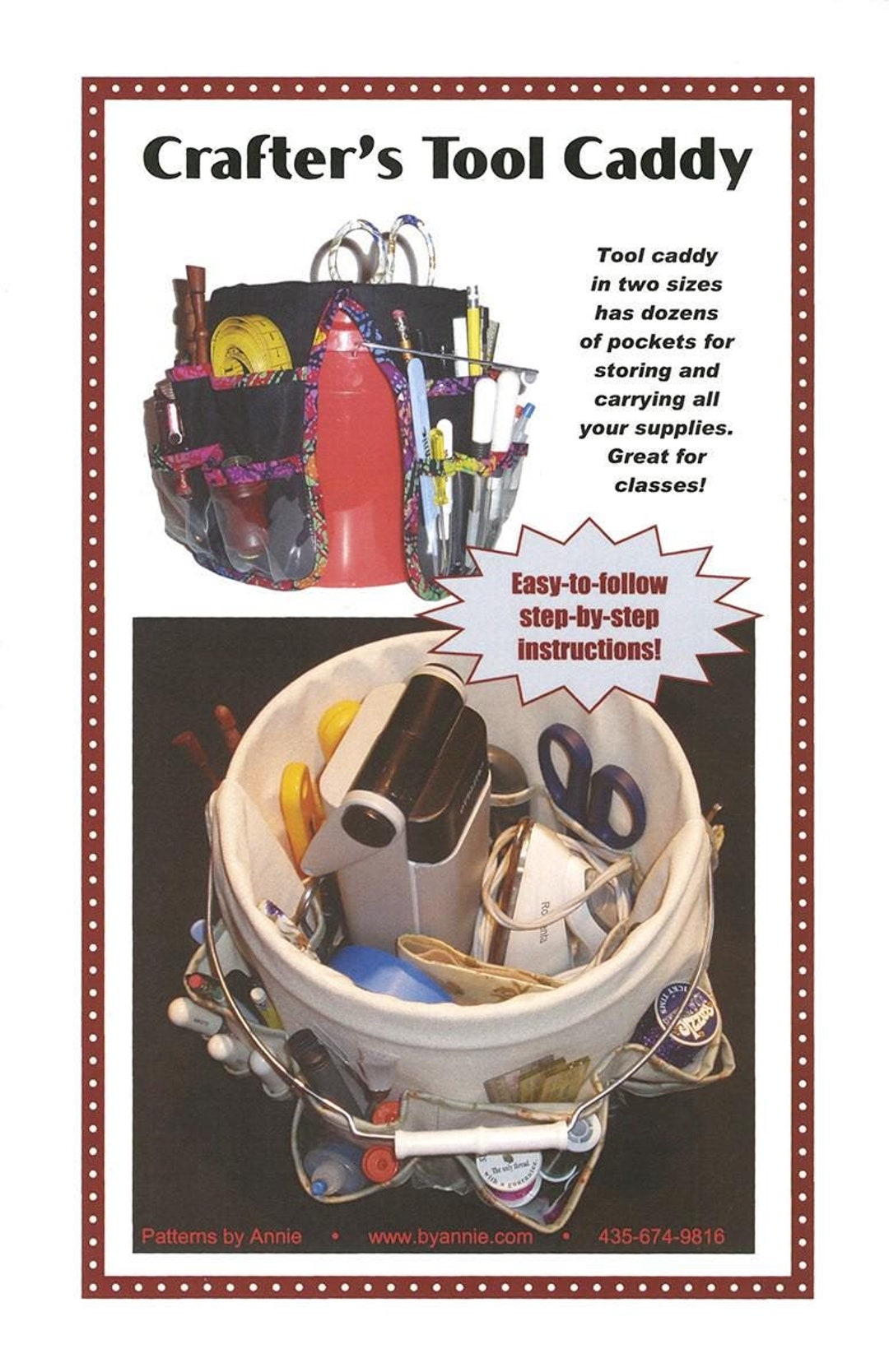 Crafter's Tool Caddy Sewing Pattern From Byannie BRAND NEW, Please See ...