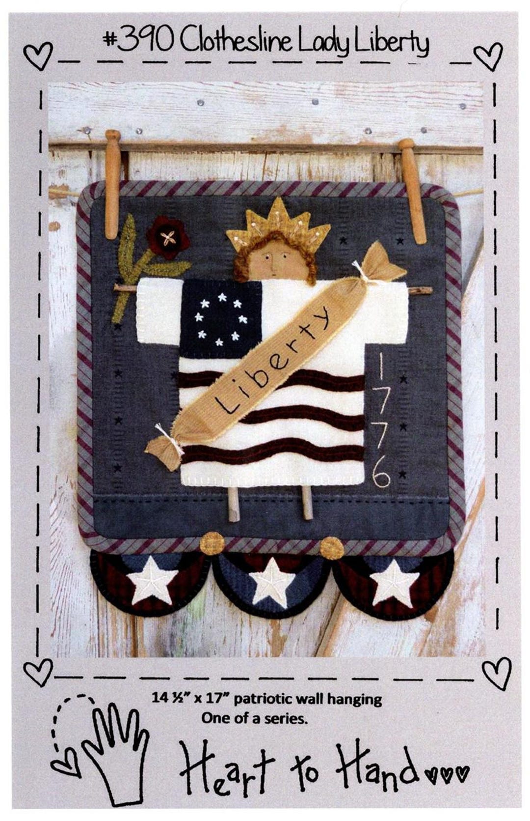 Clothesline Lady Liberty Sewing Pattern, From Heart to Hand BRAND NEW ...