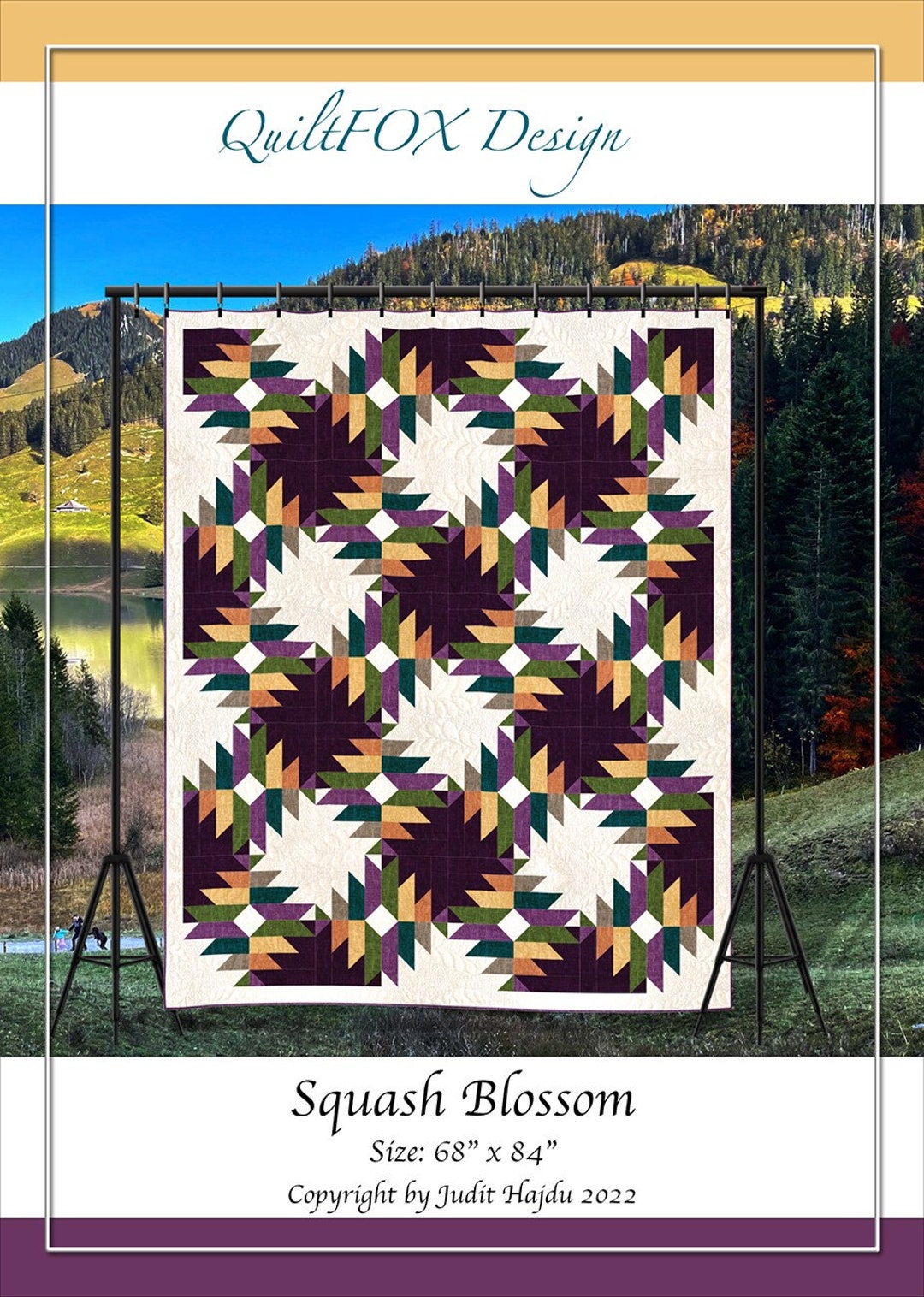 Squash Blossom Quilt Quilting Pattern, From Quiltfox Designs BRAND NEW ...