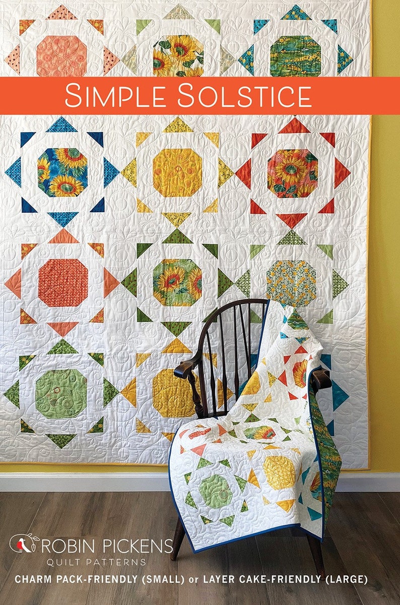 Simple Solstice Quilt Quilting Pattern From Robin Pickens | Etsy