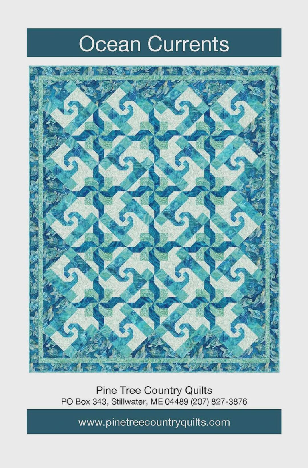 Ocean Currents Quilt Quilting Pattern, From Pine Tree Country Quilts ...