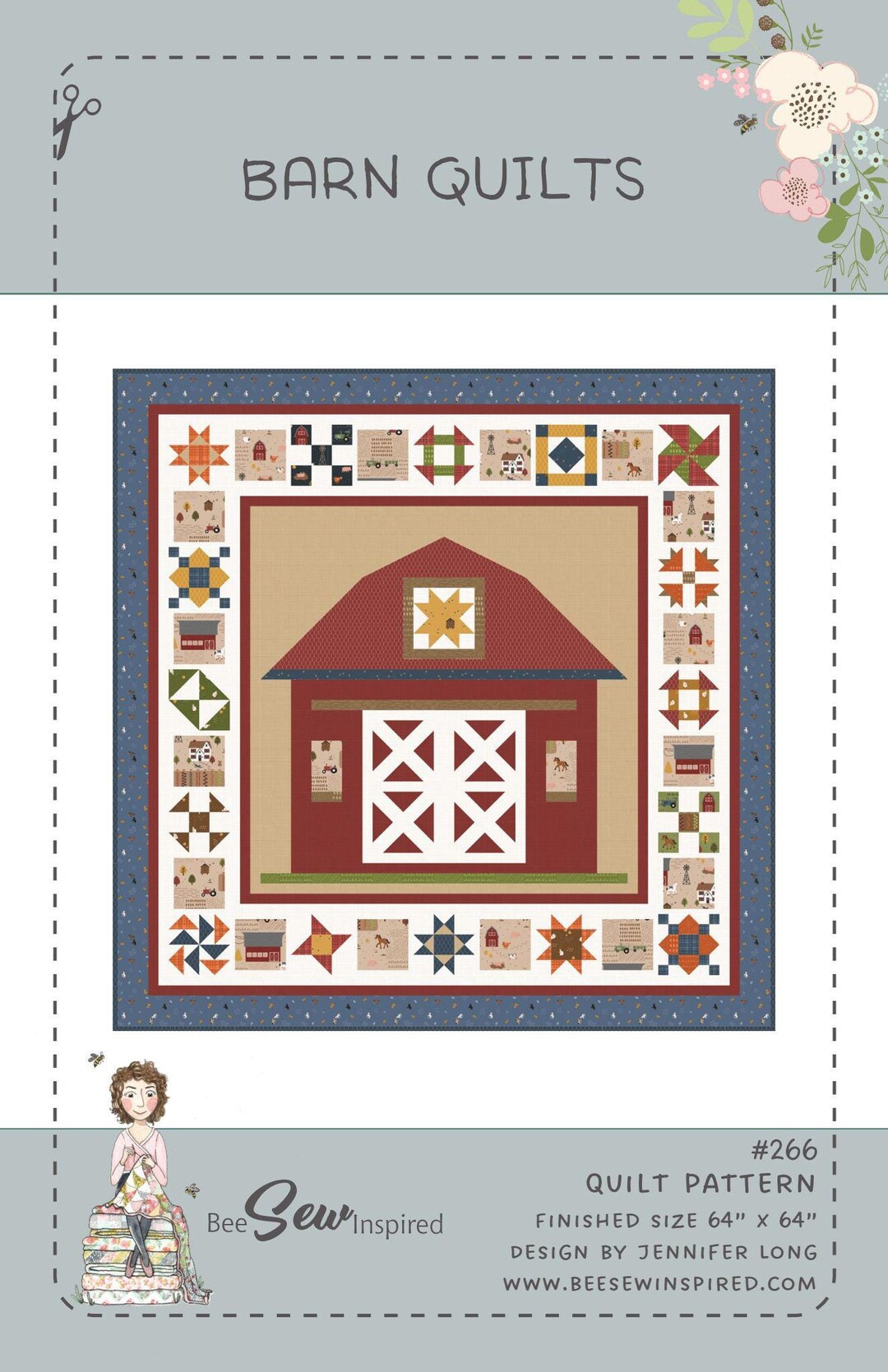 Barn Quilts Quilt Quilting Pattern, From Bee Sew Inspired and Sew A ...