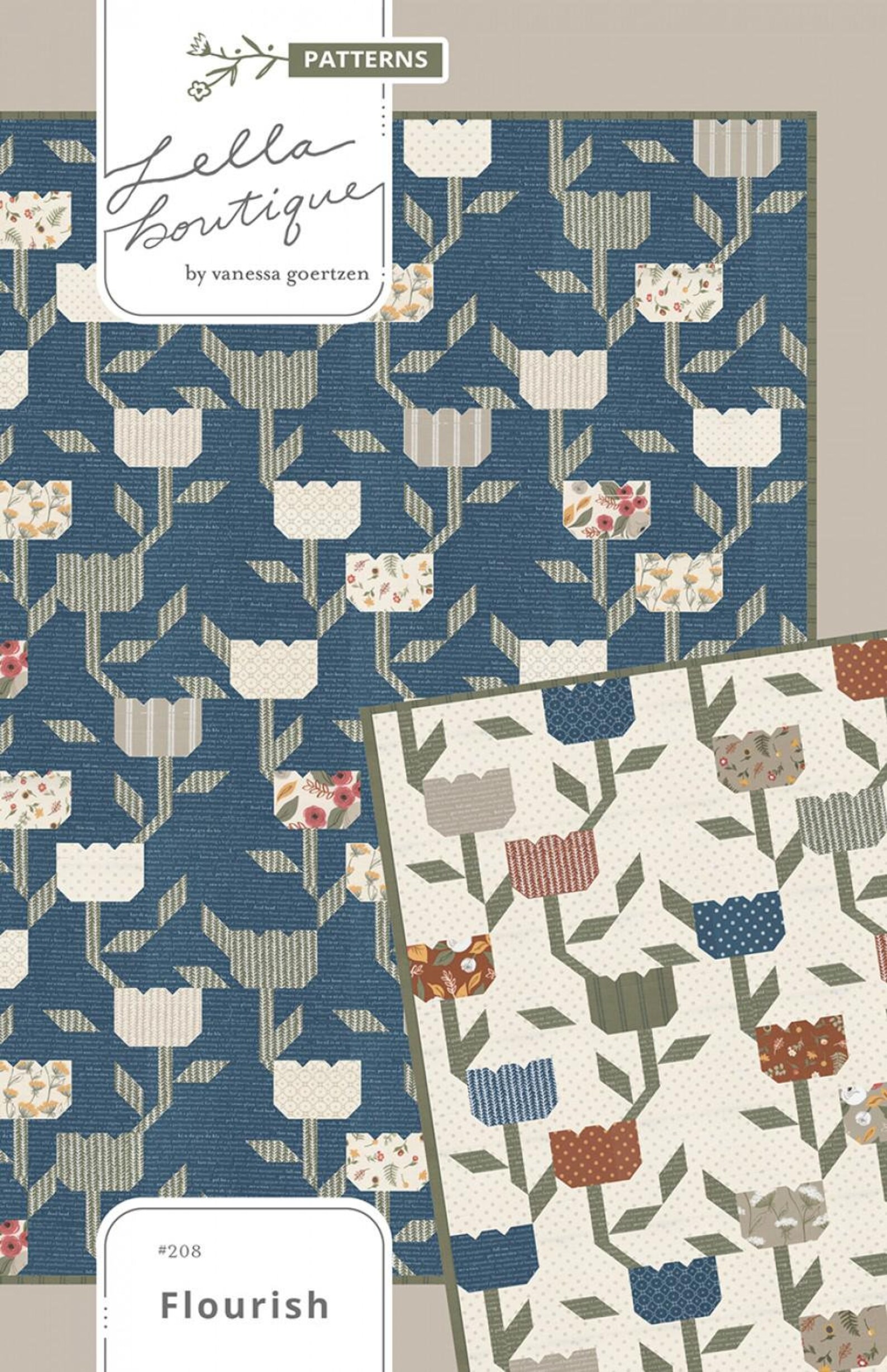 Flourish Quilt Quilting Pattern, From Lella Boutique Patterns, Please ...