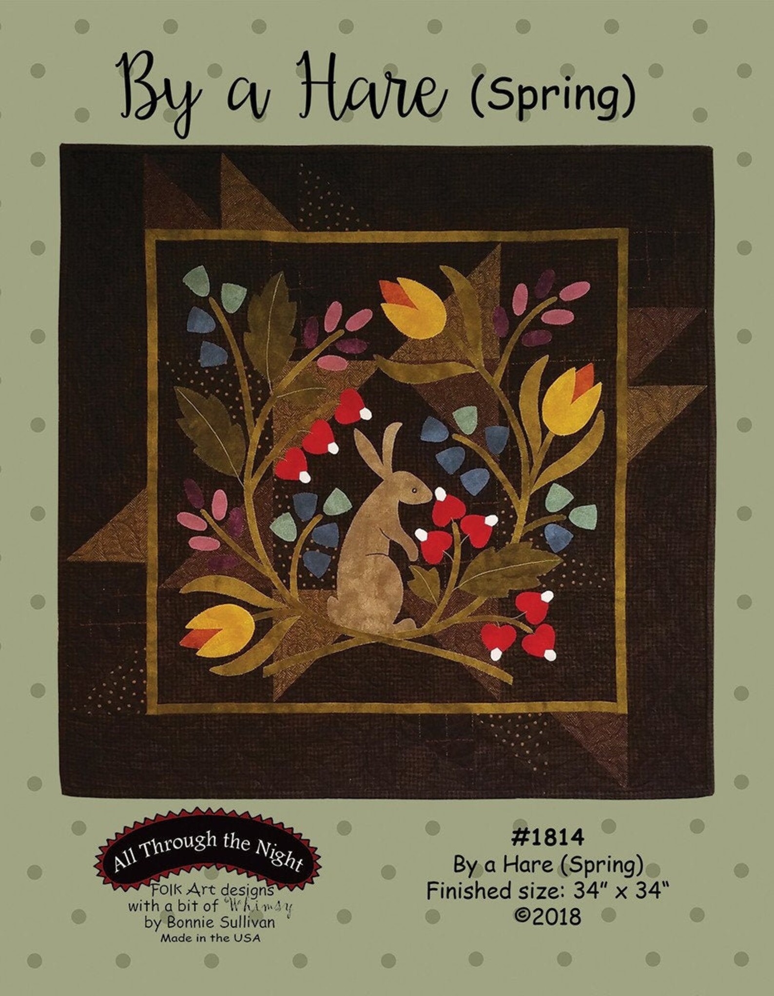 By A Hare Spring Quilt Quilting Pattern From All Through the - Etsy