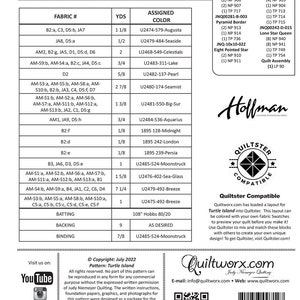 Turtle Island Quilt Quilting Pattern, From Quiltworx by Judy Niemeyer ...