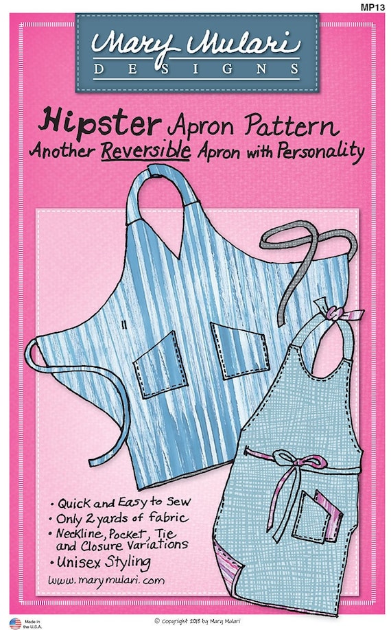 Hipster Apron Sewing Pattern From Mary Mulari Designs - Etsy