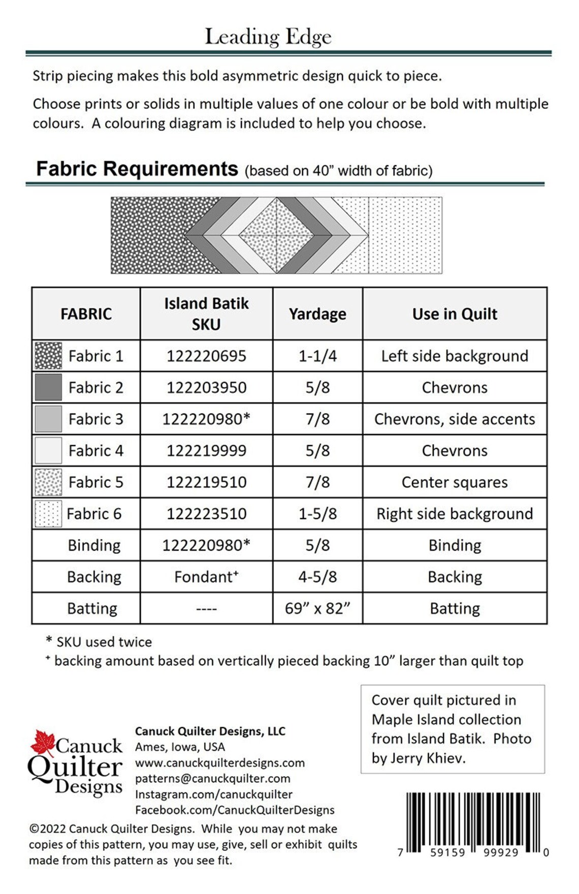 Leading Edge Quilt Quilting Pattern, From Canuck Quilter Designs BRAND ...