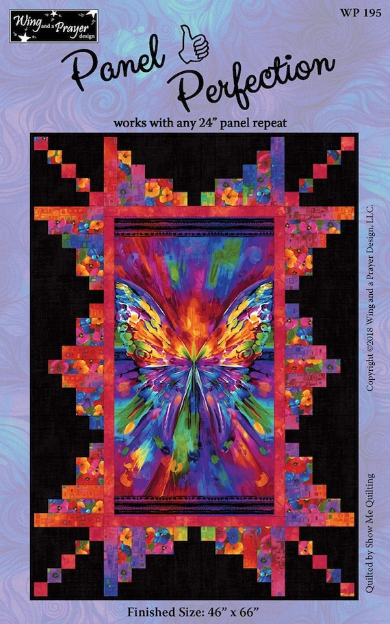Panel Perfection Quilt Quilting Pattern From Wing and A Prayer | Etsy