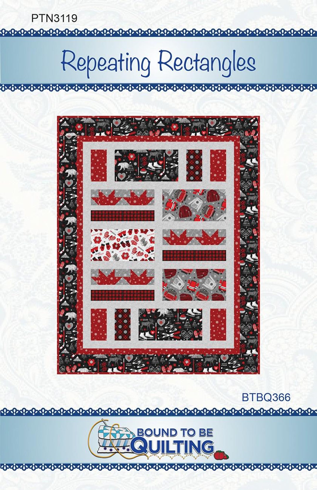 Repeating Rectangles Quilt Pattern, From Bound to Be Quilting BRAND NEW ...