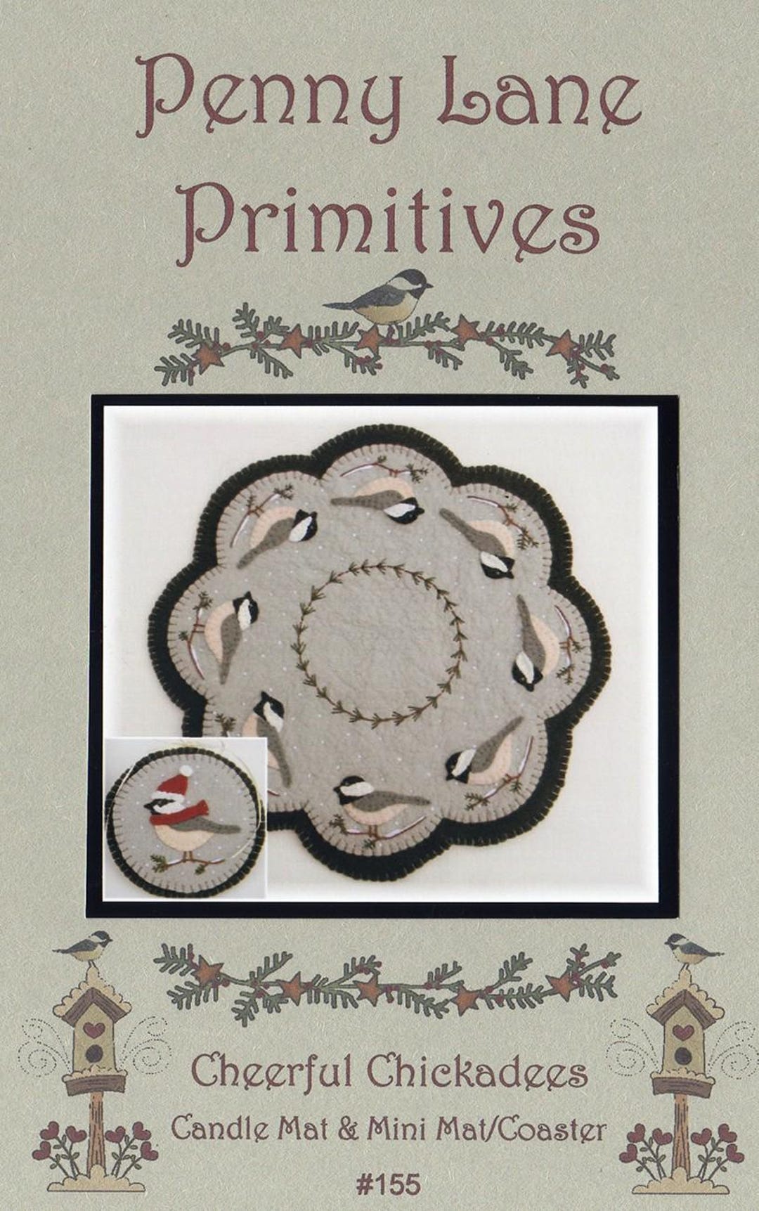 Cheerful Chickadees Sewing Pattern, From Penny Lane Primitives BRAND ...