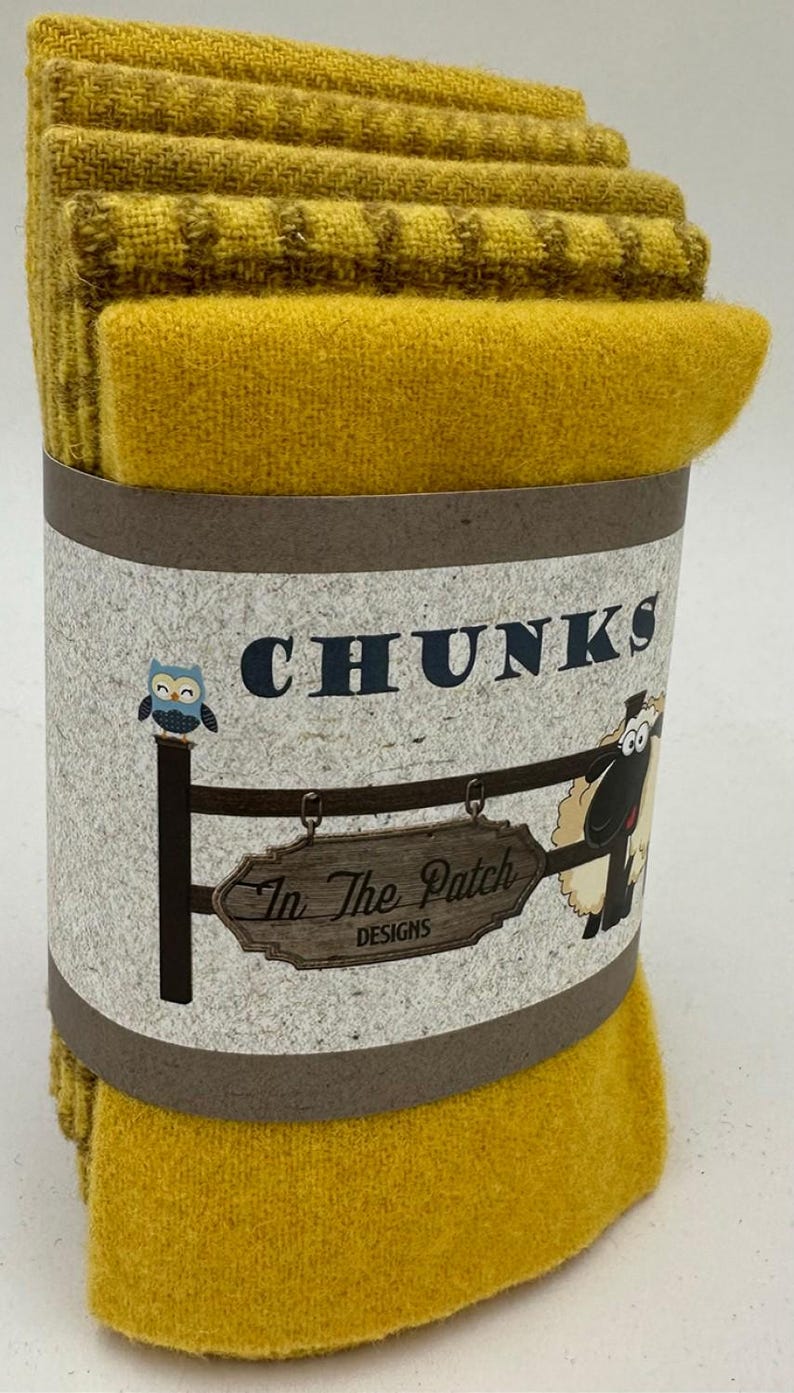 Assorted Wool Chunks, in Packs of 5 Hand Dyed Pieces of Wool, From in ...