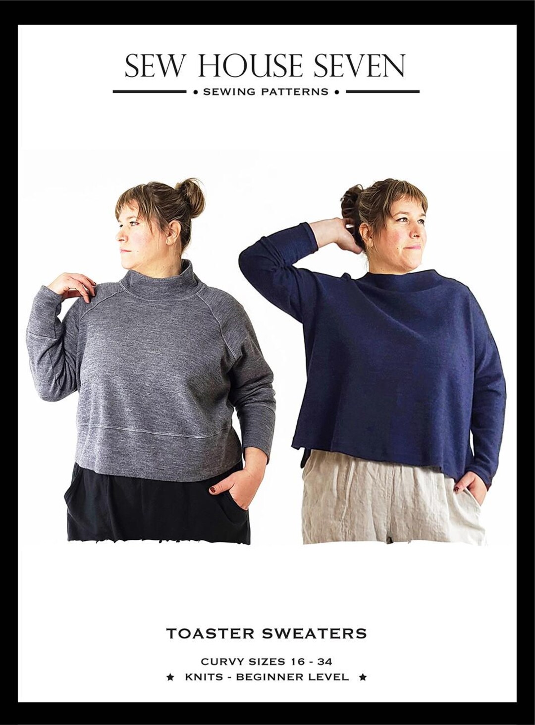 Toaster Sweaters Curvy Fit Sewing Pattern, Sizes 18-34, From Sew House ...