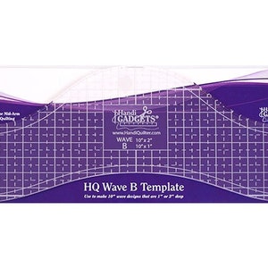 Handi Gadgets Wave B, 10 Inch Quilting Ruler Template From Handi ...