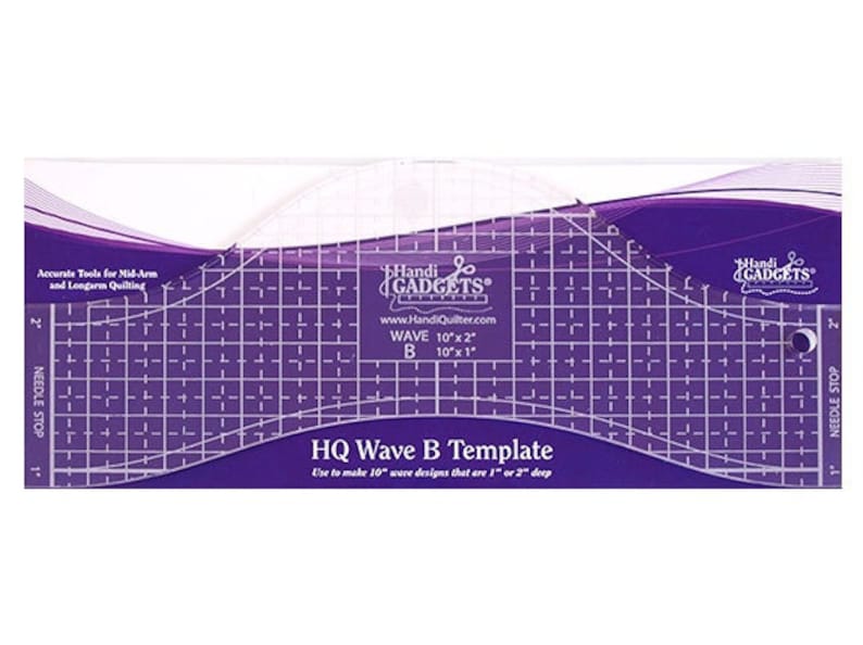 Handi Gadgets Wave B, 10 Inch Quilting Ruler Template From Handi ...
