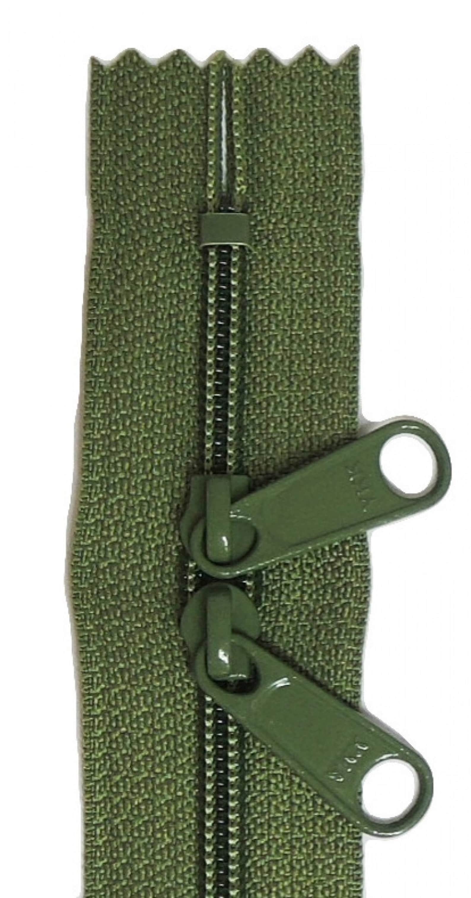 24 Inch Double Slide Zippers With Extra Wide Zipper Tape, 9 Color ...