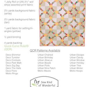 QCR- Metro Hoops Quilt, A Pieced Quilting Pattern by Sew Kind of ...