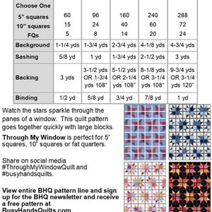 Through My Window Quilt Quilting Pattern From Busy Hands Quilts BRAND ...
