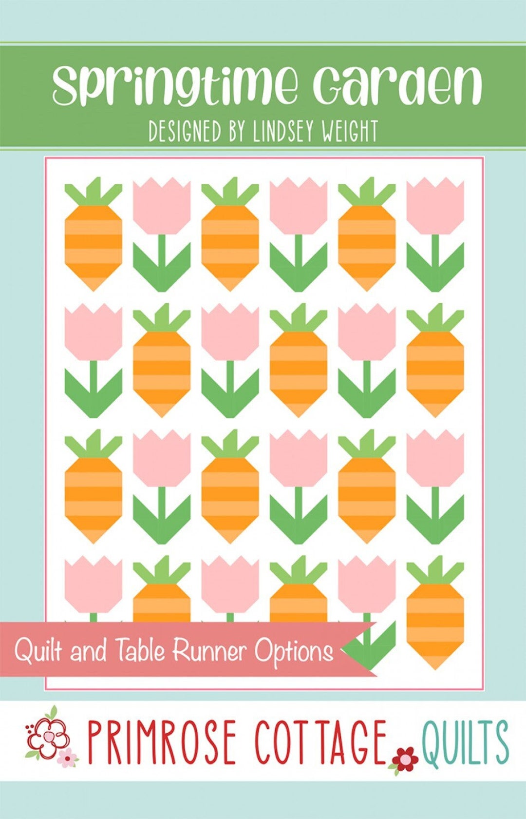 Springtime Garden Quilt Quilting Pattern, From Primrose Cottage BRAND ...
