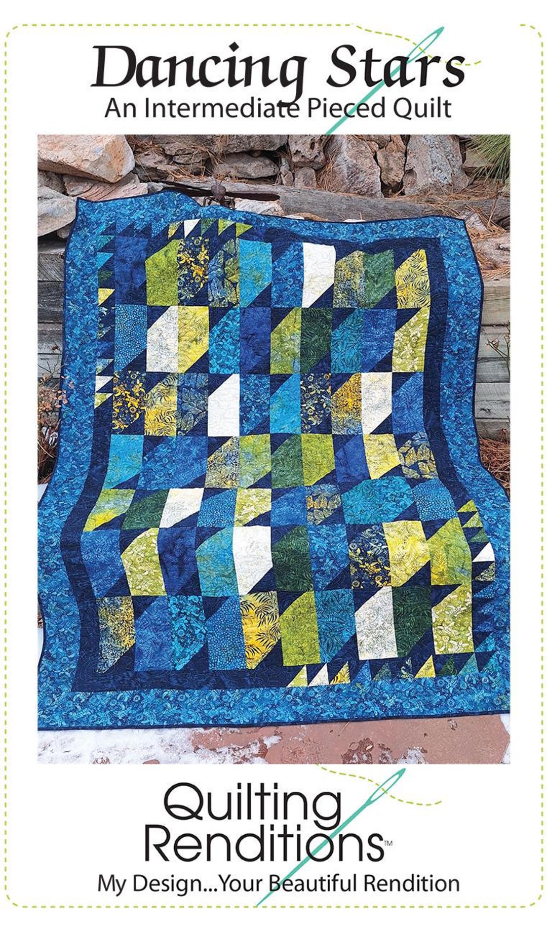 Dancing Stars Quilt Quilting Pattern, From Quilting Renditions BRAND ...