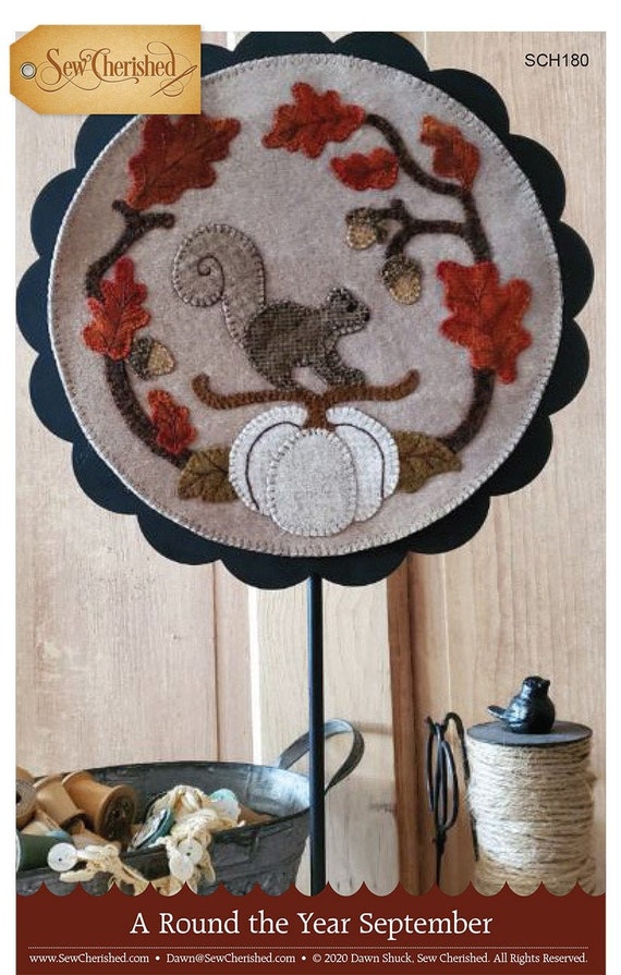 A Round the Year September Wool Sewing Pattern From Sew | Etsy