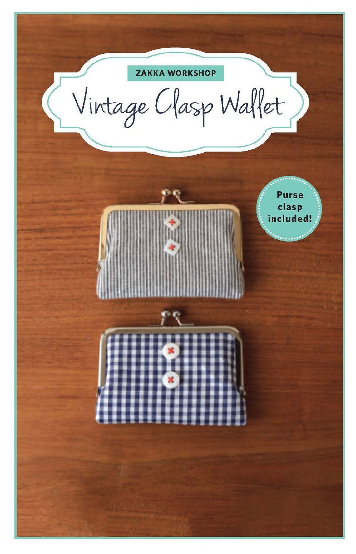Vintage Clasp Wallet Sewing Pattern From Zakka Workshop BRAND - Etsy