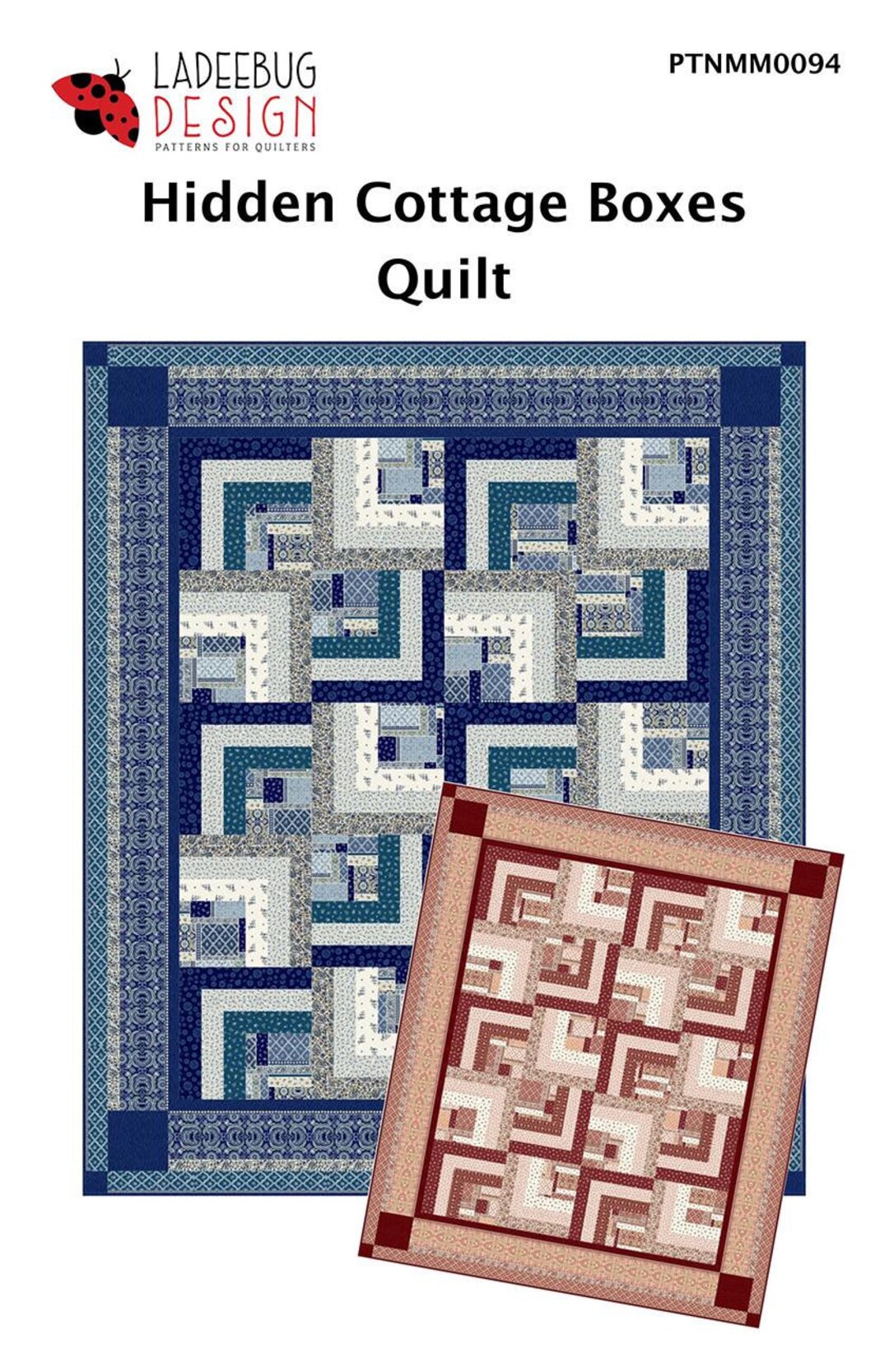 Hidden Cottage Boxes Quilt Quilting Pattern, From Ladeebug Designs ...