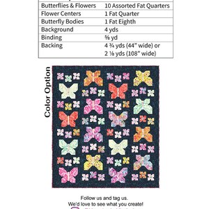 Flutterby Quilt Quilting Pattern From Blooming Boldly BRAND NEW, Please ...