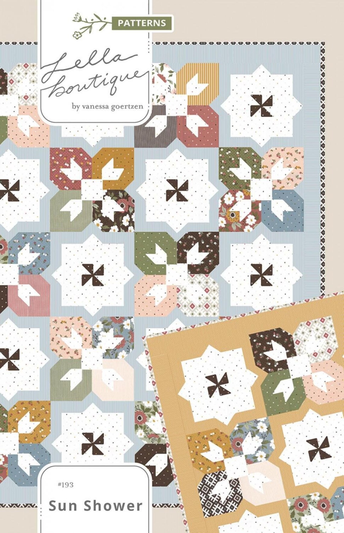 Sun Shower Quilt Quilting Pattern, From Lella Boutique Patterns, Please ...