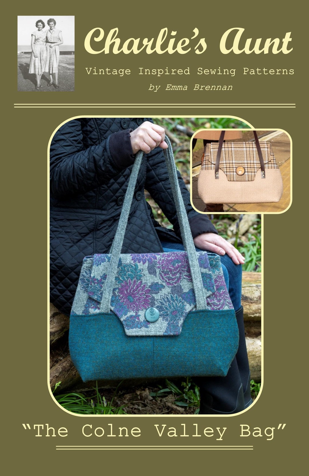 The Colne Valley Bag Purse Sewing Pattern, From Charlie's Aunt Patterns ...