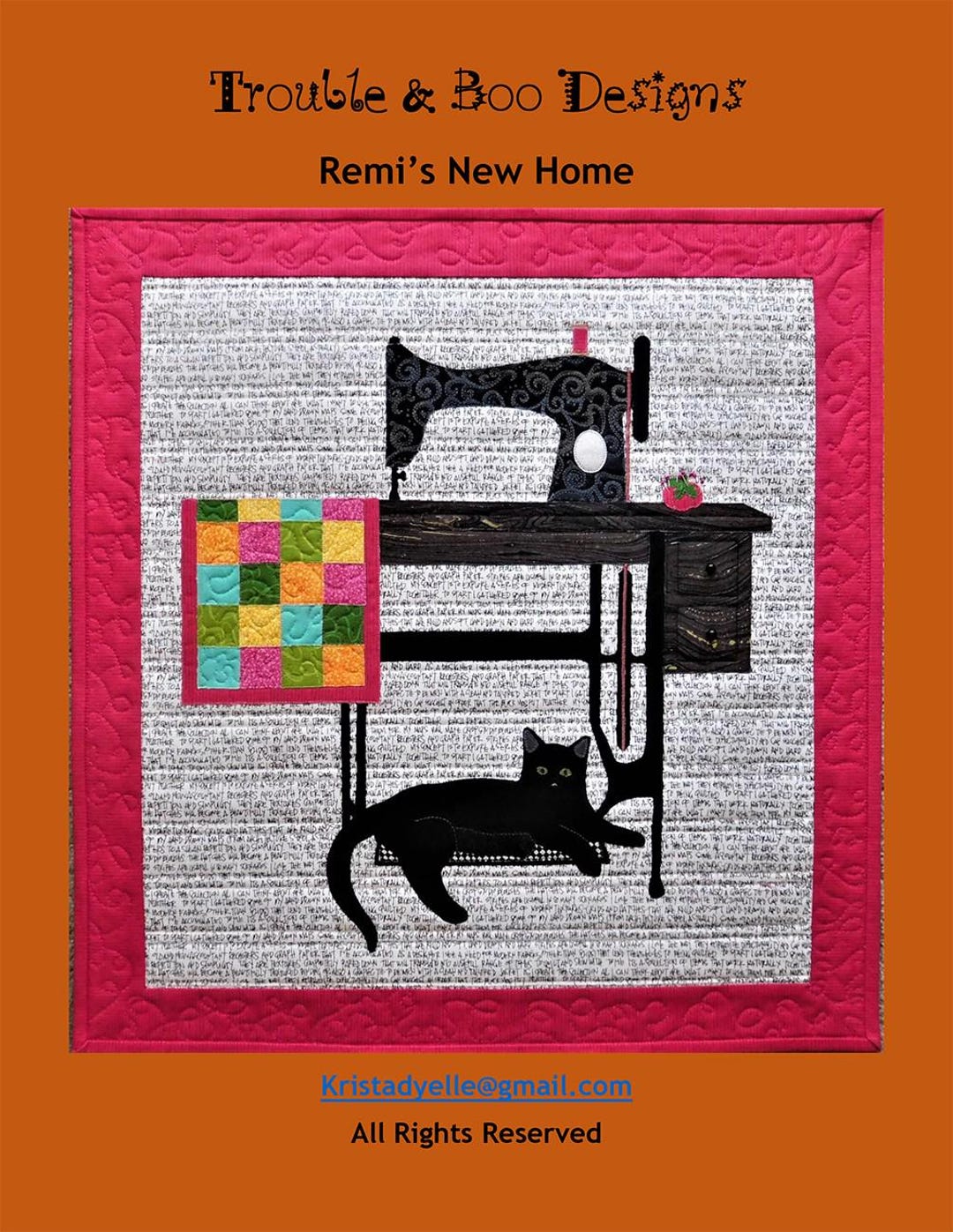 Remi's New Home Quilt Quilting Pattern From Trouble and Boo Designs NEW ...