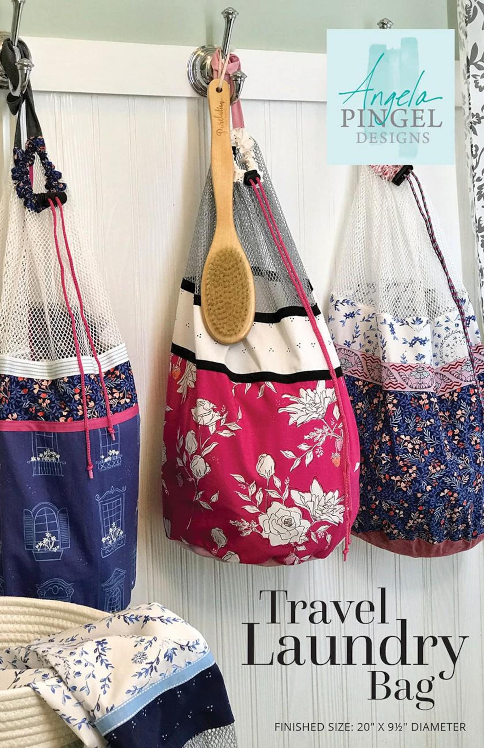 Travel Laundry Bag Sewing Pattern From Angela Pingel Designs BRAND NEW ...
