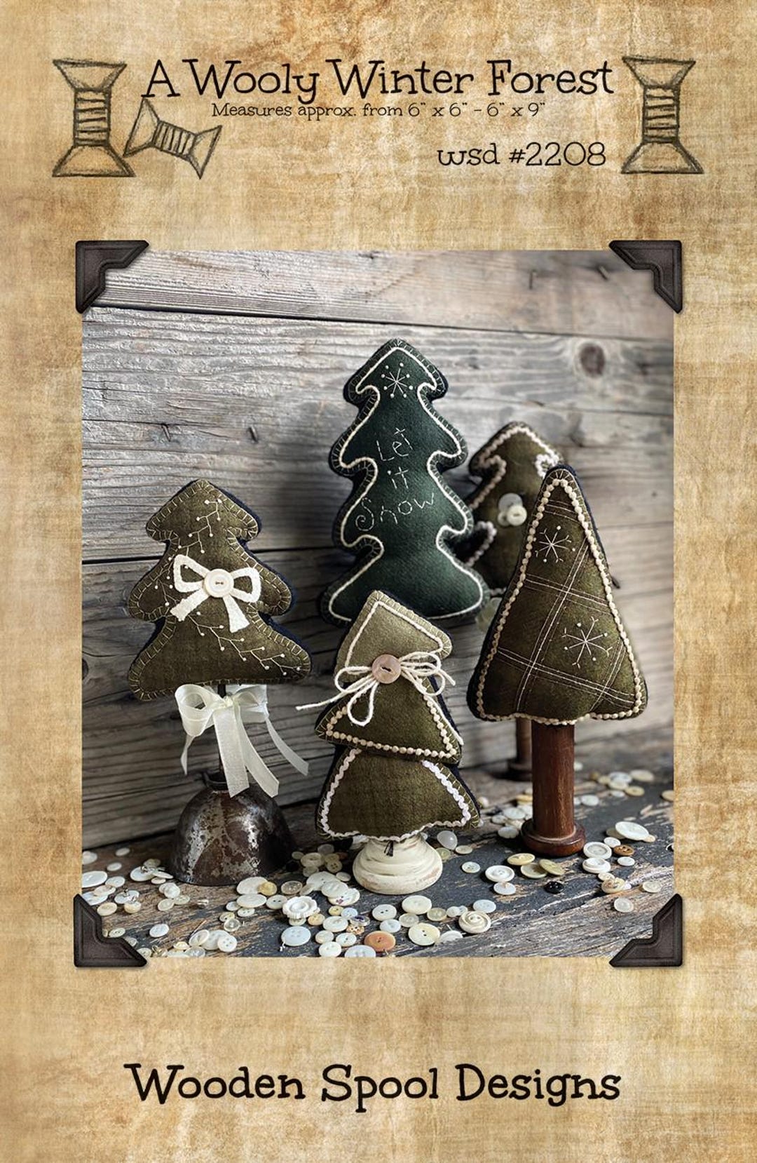 A Wooly Winter Forest Sewing Pattern, From Wooden Spool Designs BRAND ...