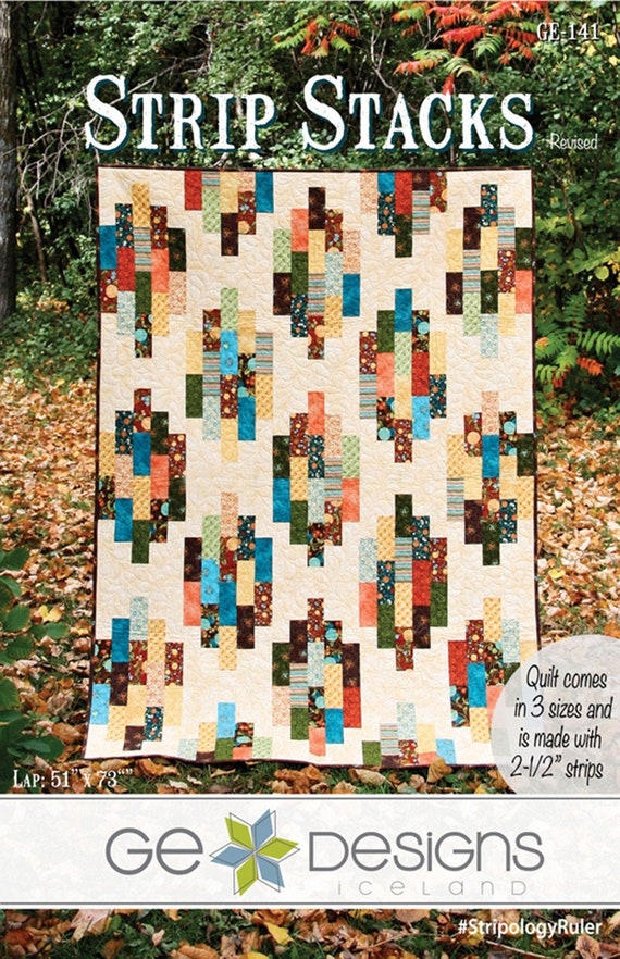 Strip Stacks Quilt Quilting Pattern From G.E. Quilt Designs | Etsy