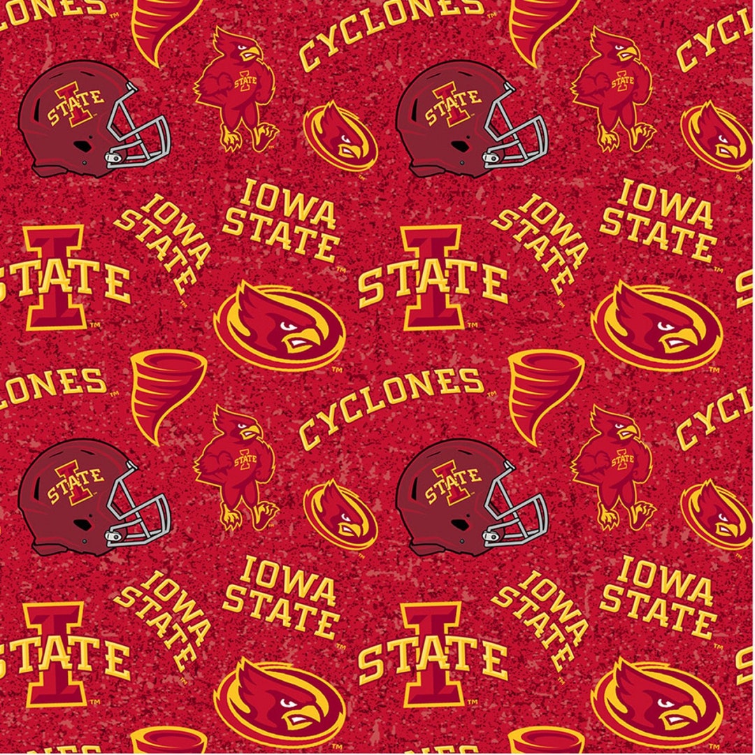 NCAA Iowa State University Cyclones Tone on Tone Cotton Fabric Priced ...