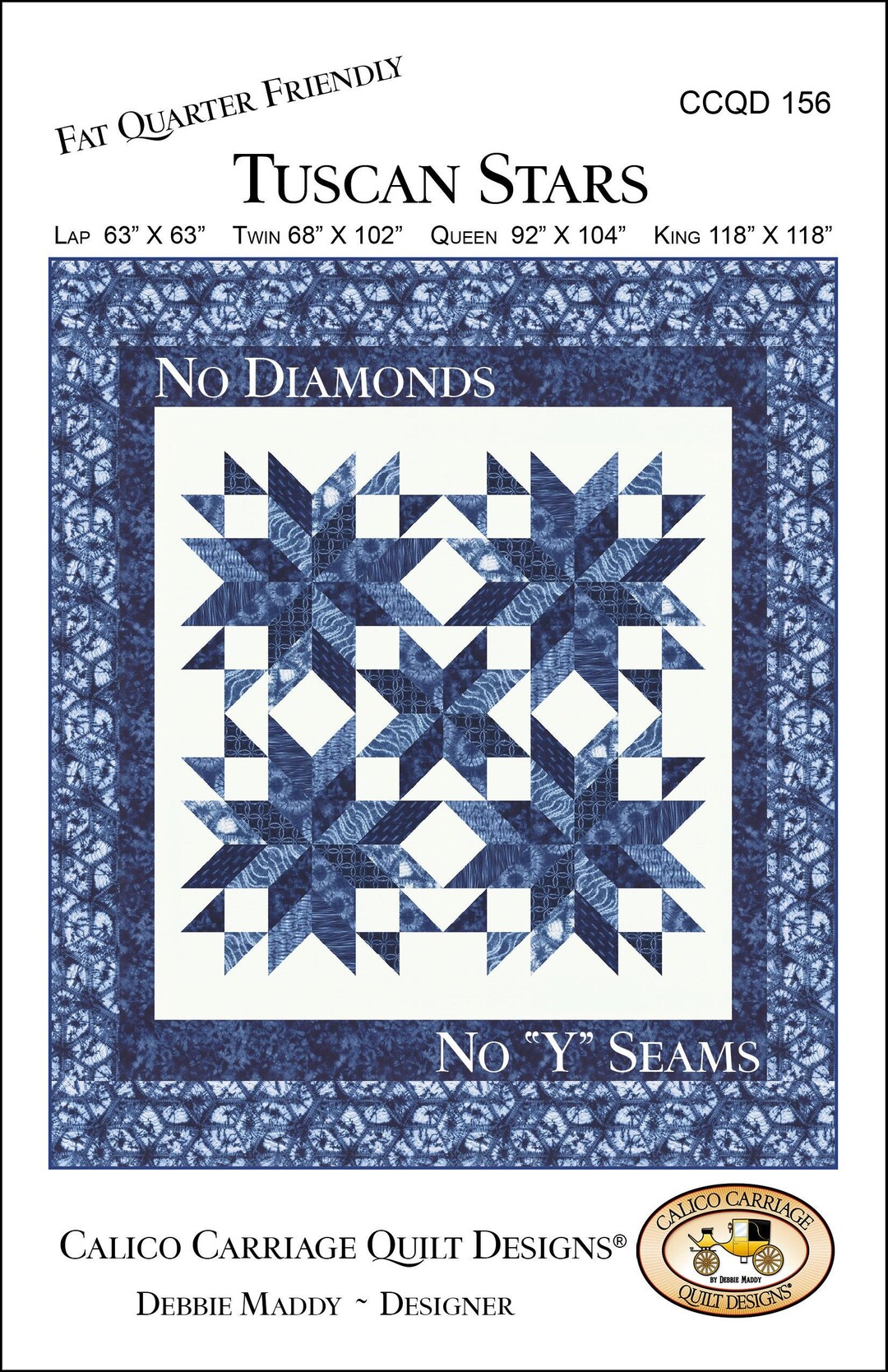 Tuscan Stars Quilt Pattern From Calico Carriage Quilt Designs BRAND NEW ...