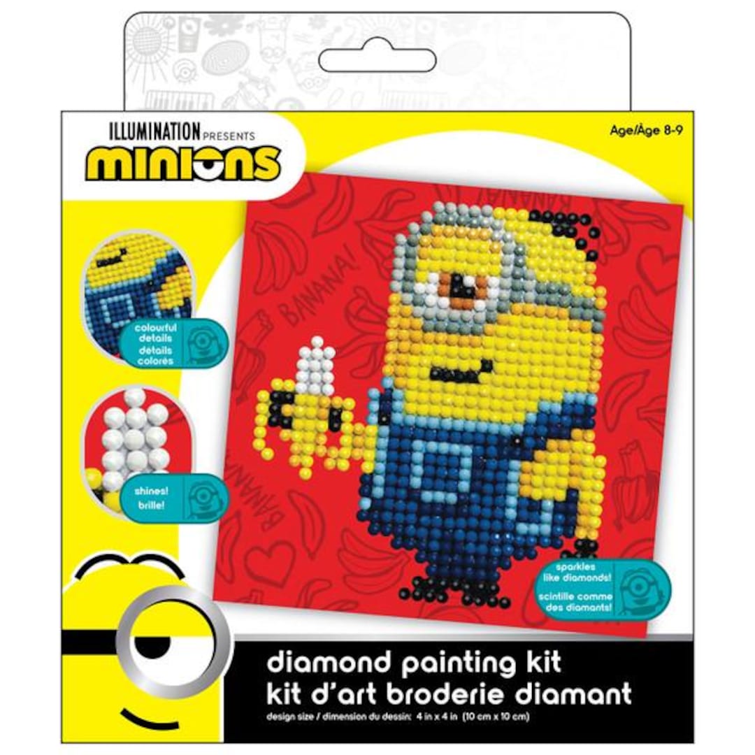 Despicable Me Minions Diamond Art Kit, From Diamond Dotz by Camelot BRAND NEW, See Item ...