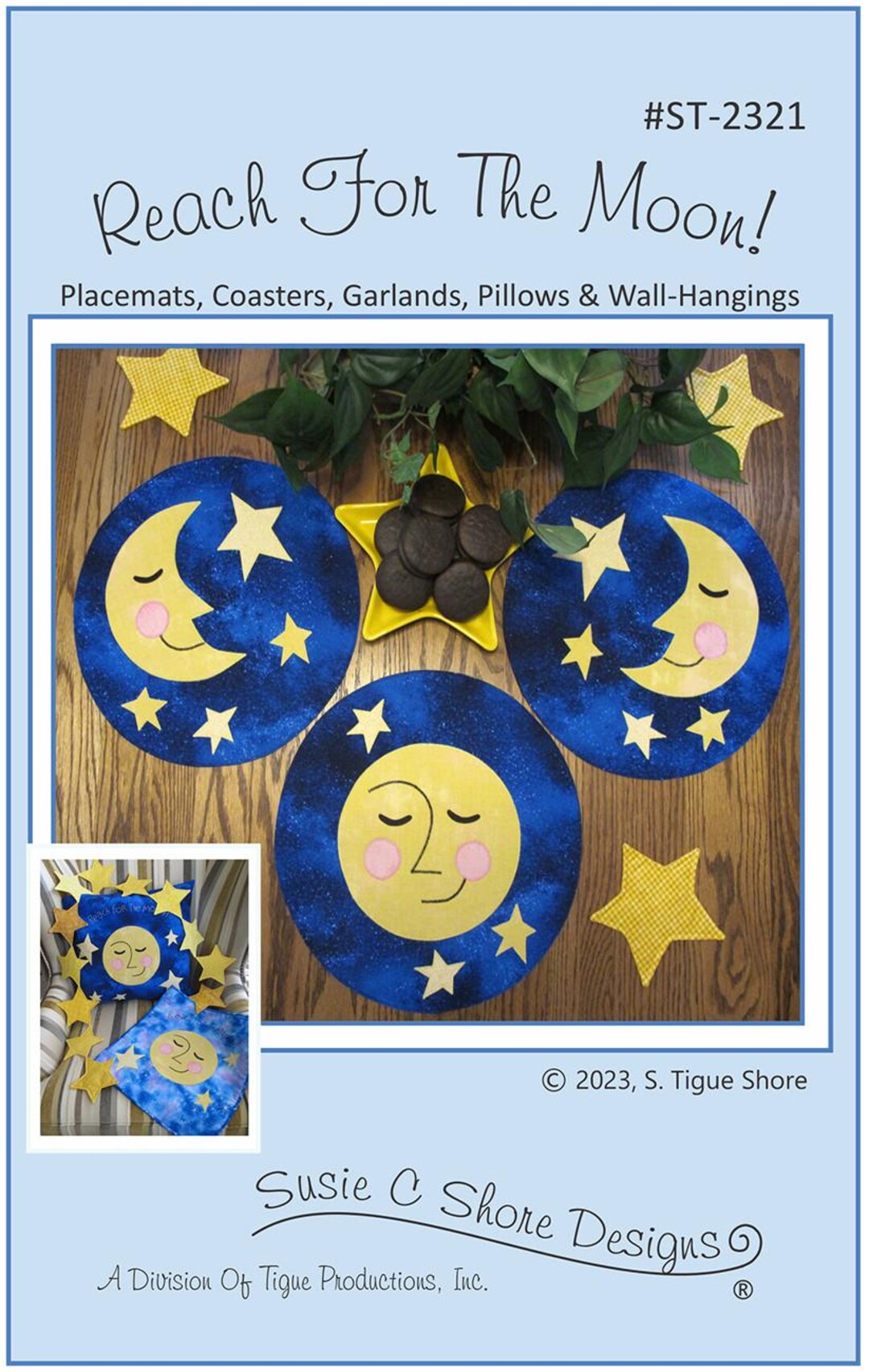 Reach for the Moon Place Mats Quilting Pattern, From Susie C. Shore ...