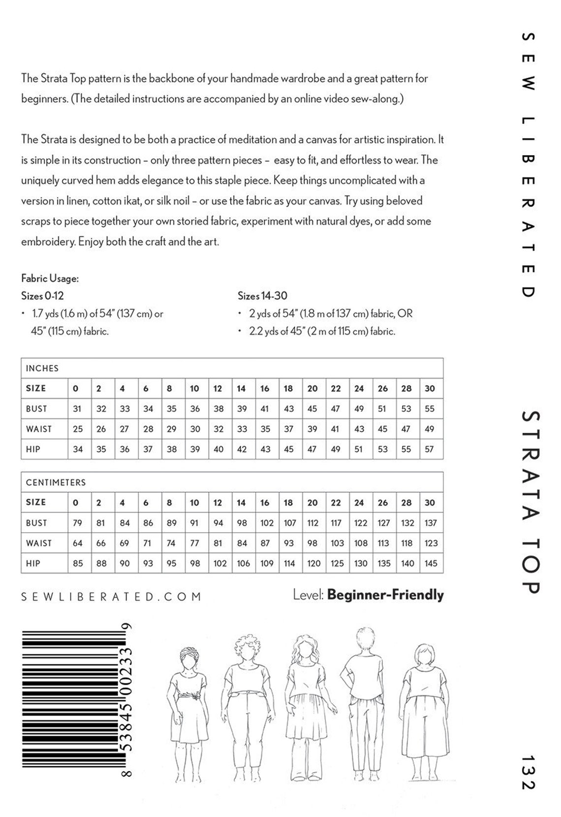 Strata Top Shirt Blouse Sewing Pattern, Women's Sizes 0-30, From Sew ...