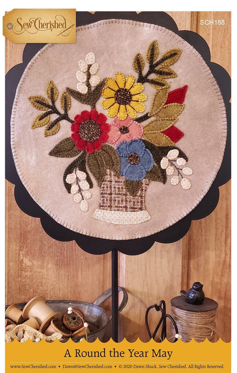 A Round the Year May Wool Sewing Pattern From Sew Cherished Designs NEW ...