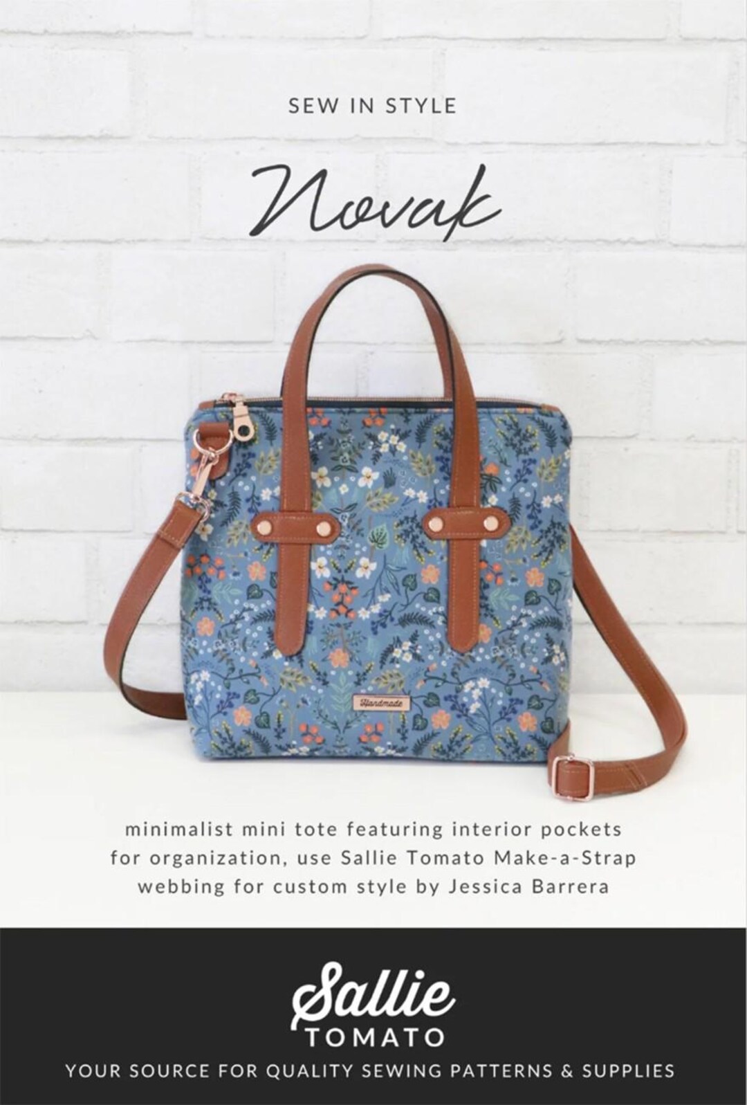 Novak Tote Sewing Pattern From Sallie Tomato BRAND NEW, Please See Item ...