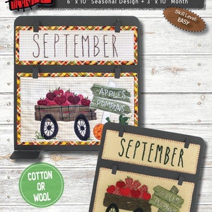 September Calendar BOM Series Quilting Pattern, From Patch Abilities ...