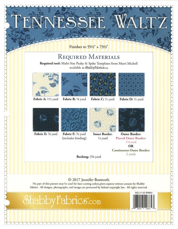 Tennessee Waltz Quilt Pattern