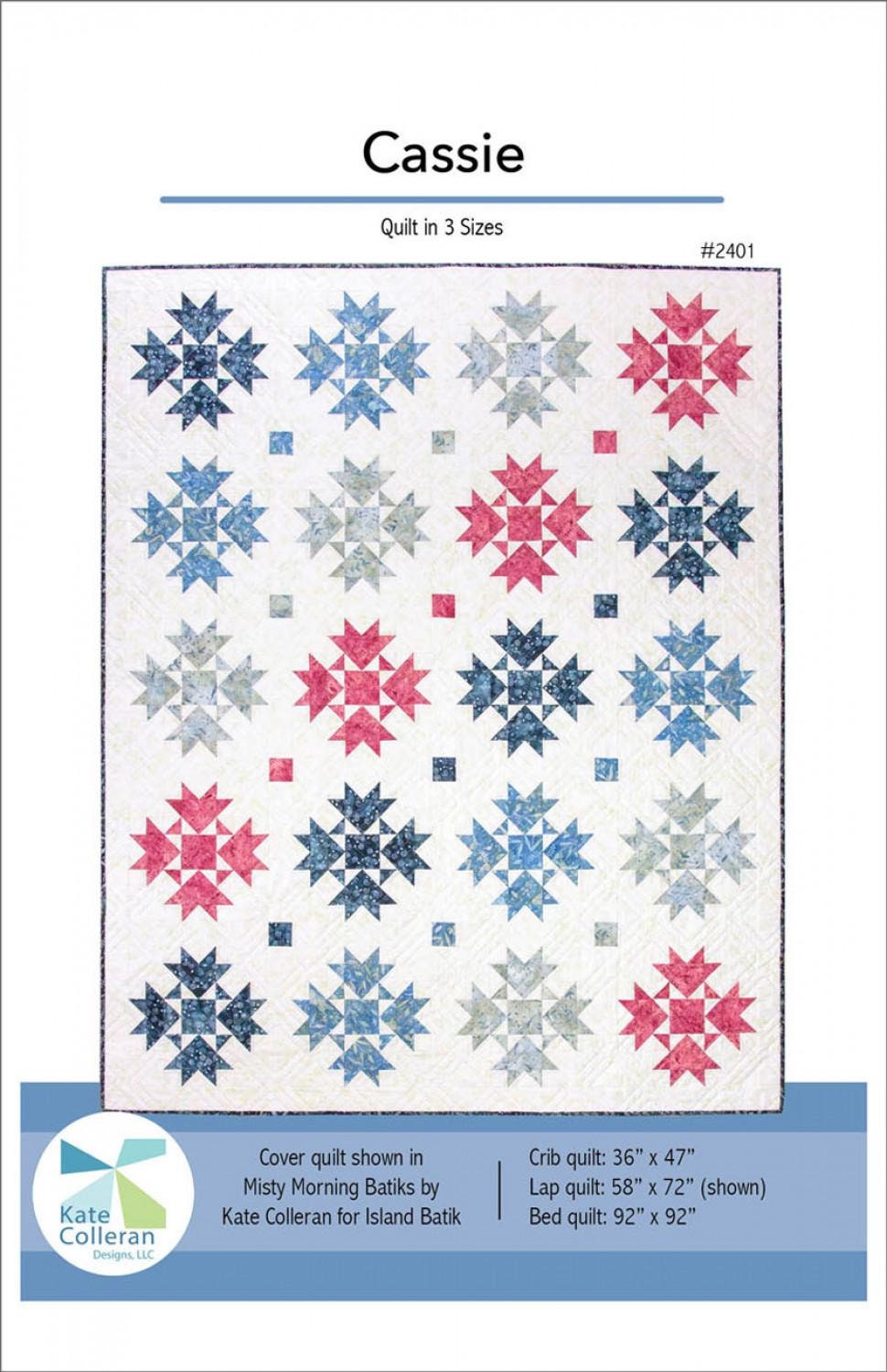 Cassie Quilt Quilting Pattern From Kate Colleran Designs BRAND NEW ...