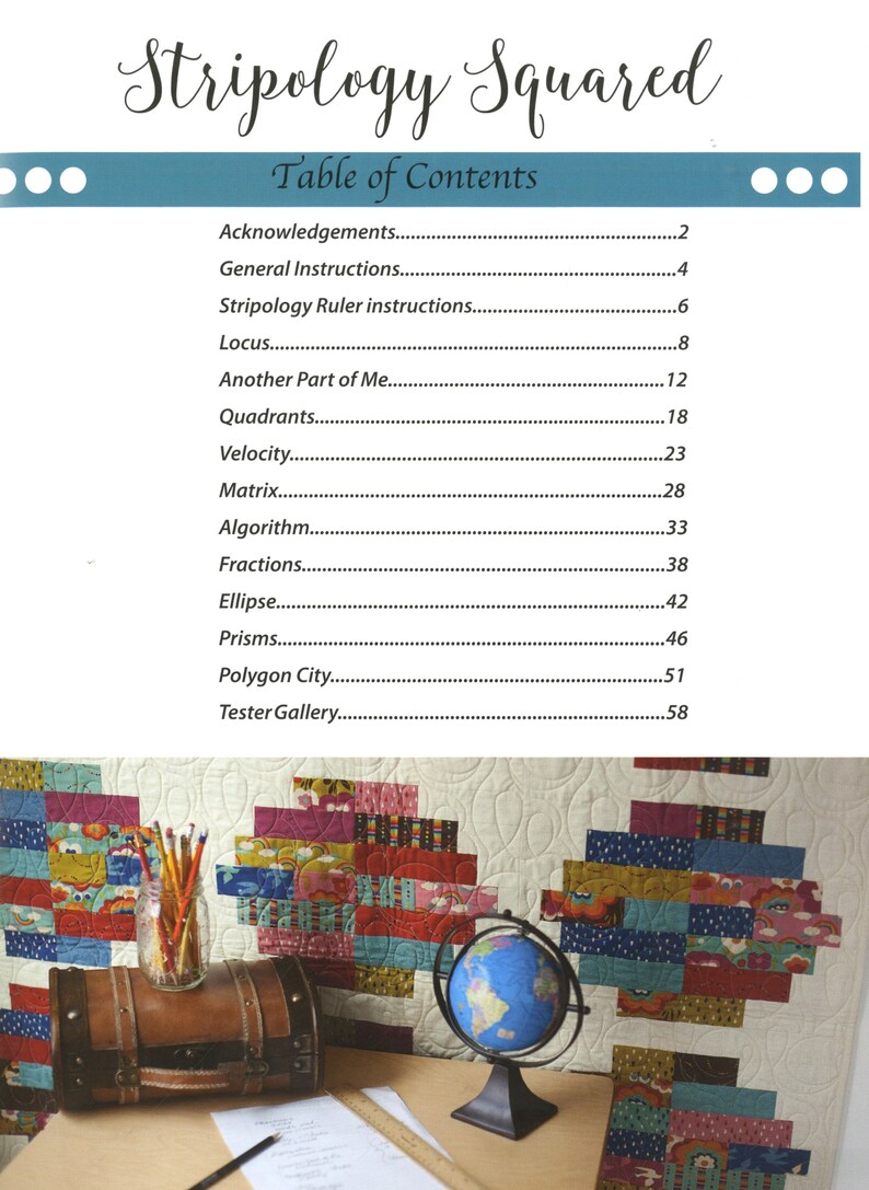 Stripology Squared Quilting Pattern Book, From G.E. Quilt Designs BRAND ...