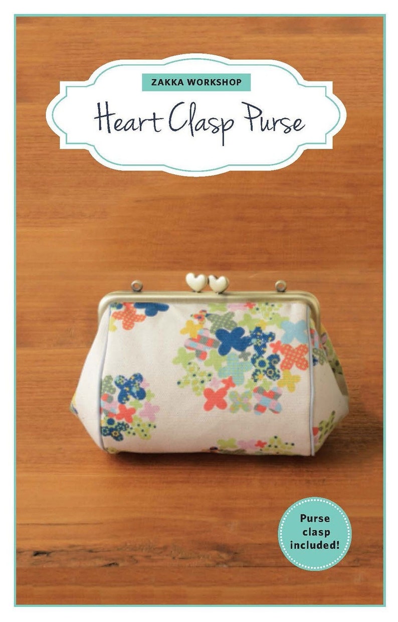Heart Clasp Purse Sewing Pattern From Zakka Workshop BRAND NEW, Please ...
