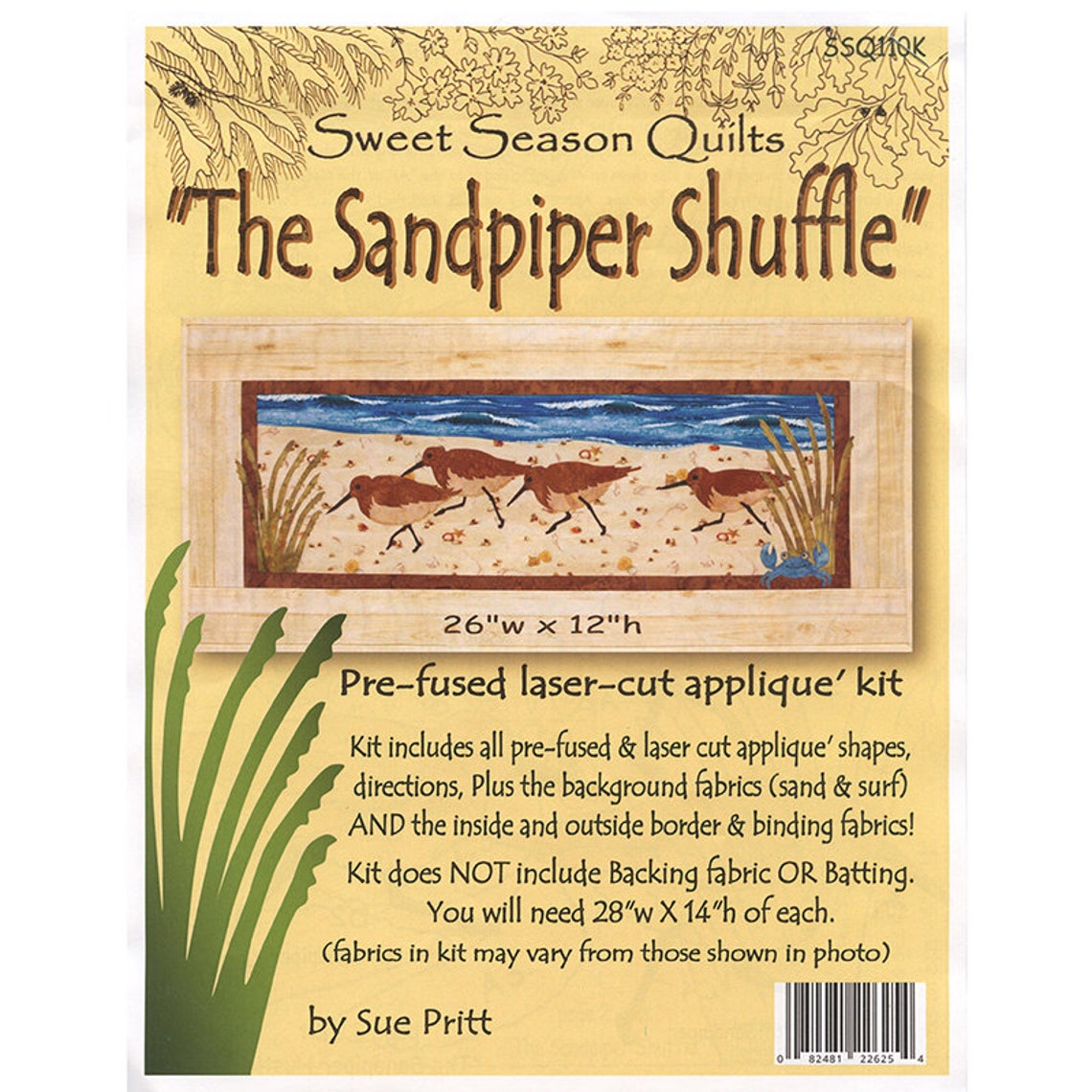 The Sandpiper Shuffle Applique Kit and Quilt Pattern, From Sweet Season ...