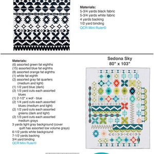 QCR Mini- Sedona Quilt, A Pieced Quilting Pattern by Sew Kind of ...