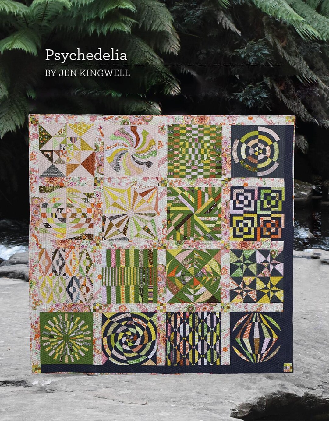 Psychedelia Quilt Quilting Pattern Booklet From Jen Kingwell Designs NEW, Please See Item ...